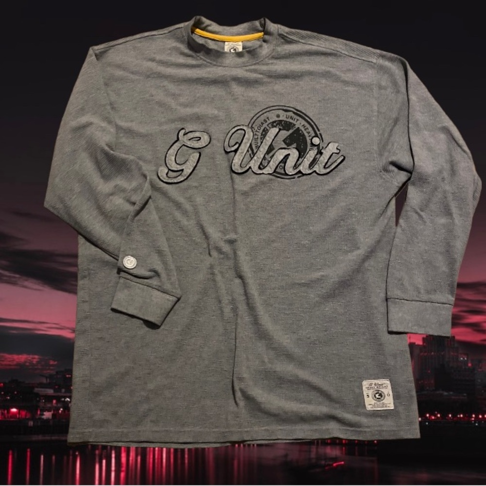 Vtg G-Unit Y2k 50 Cent Shady Aftermath Waffle Knit Em… - Gem